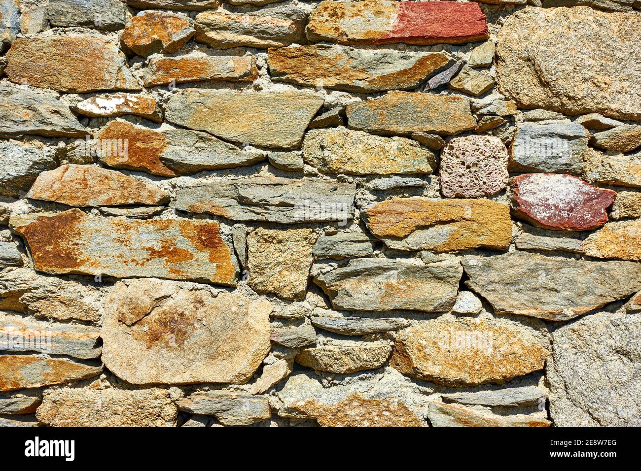 Texture of masonry of rough stones - background Stock Photo - Alamy