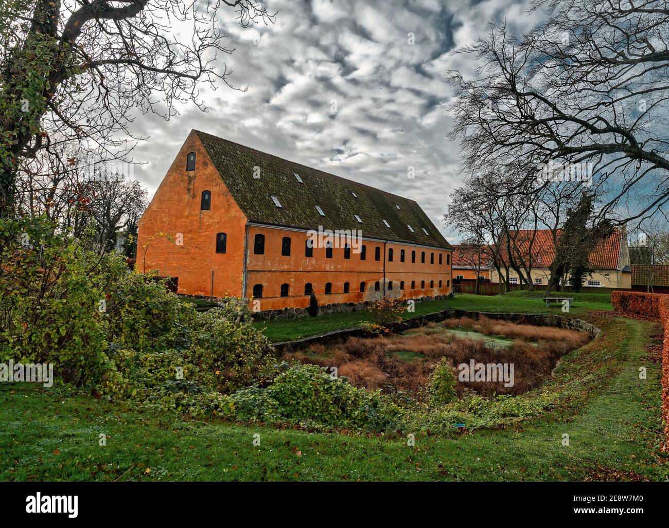 Old warehouse in Nysted rural Lolland, Denmark Stock Photo - Alamy