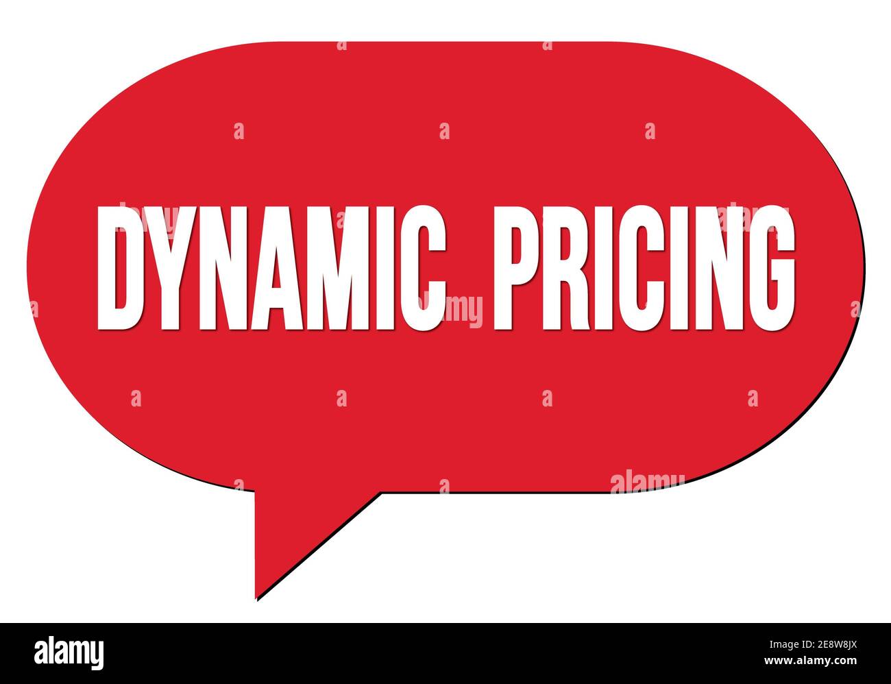 DYNAMIC PRICING text written in a red speech bubble stamp Stock Photo ...