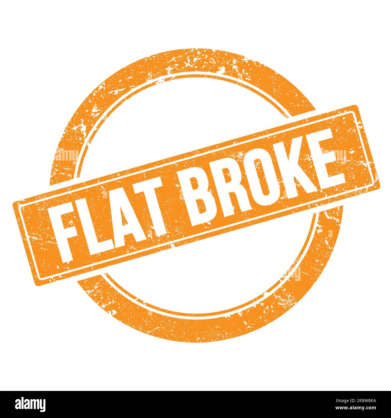Flat broke text hi-res stock photography and images - Alamy