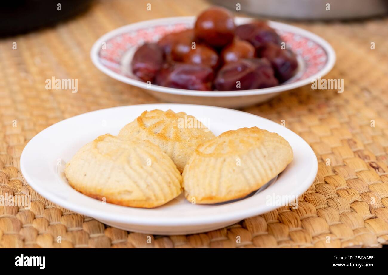 Arabian eid sweets ,mamoul ,kahk, islamic celebration Stock Photo - Alamy