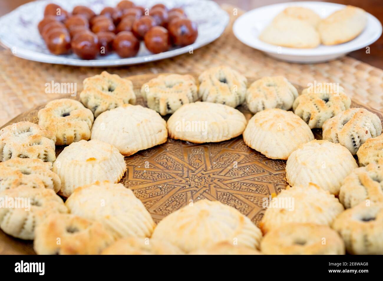 Arabian eid sweets ,mamoul ,kahk, islamic celebration Stock Photo - Alamy
