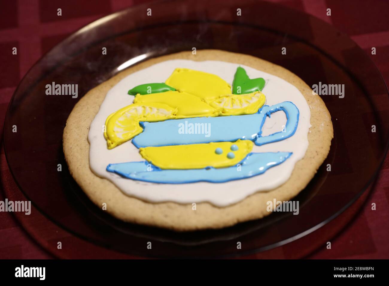 Art drawing on gingerbread Stock Photo - Alamy