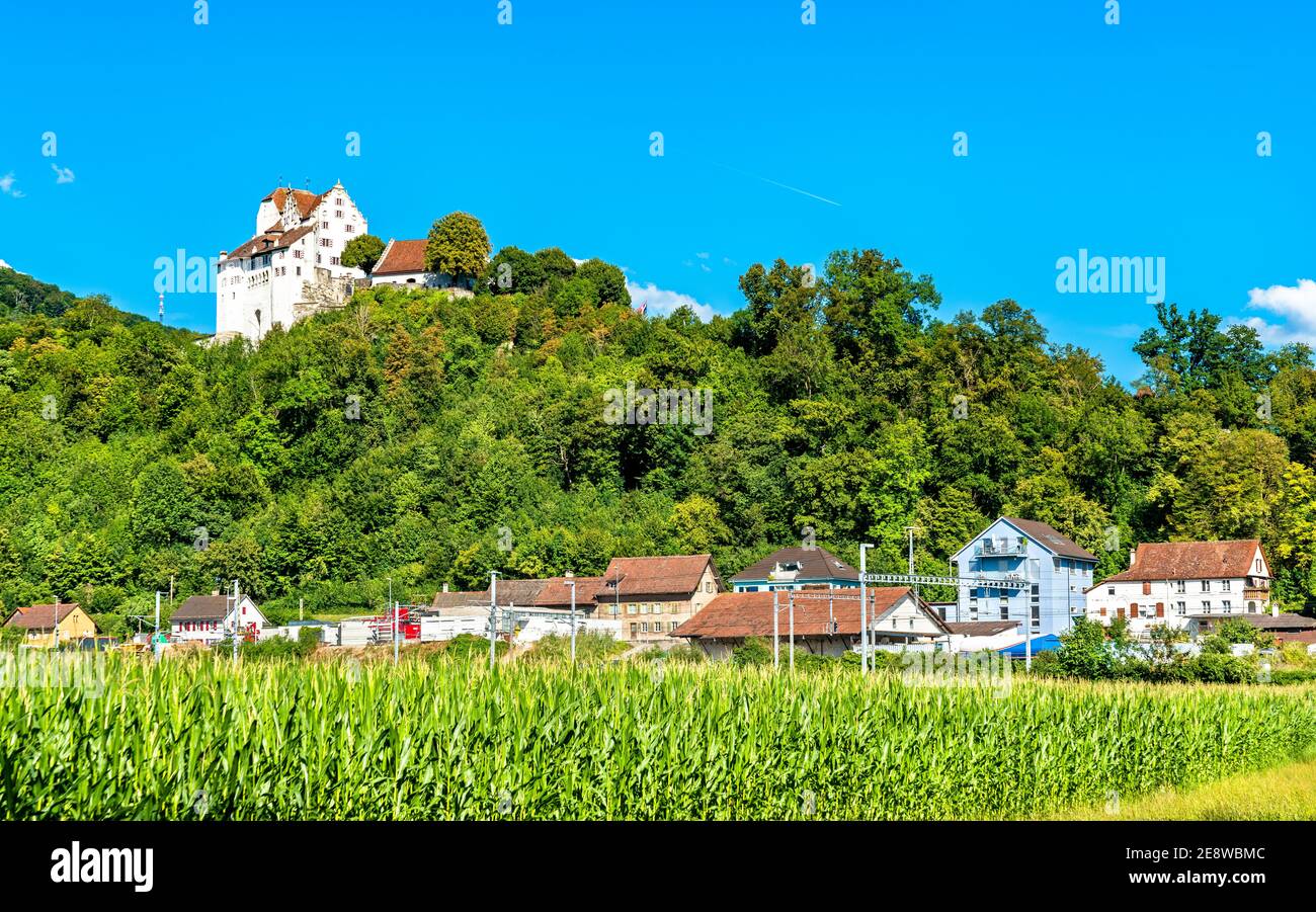 Wildegg Castle above a cornfield in Switzerland Stock Photo - Alamy