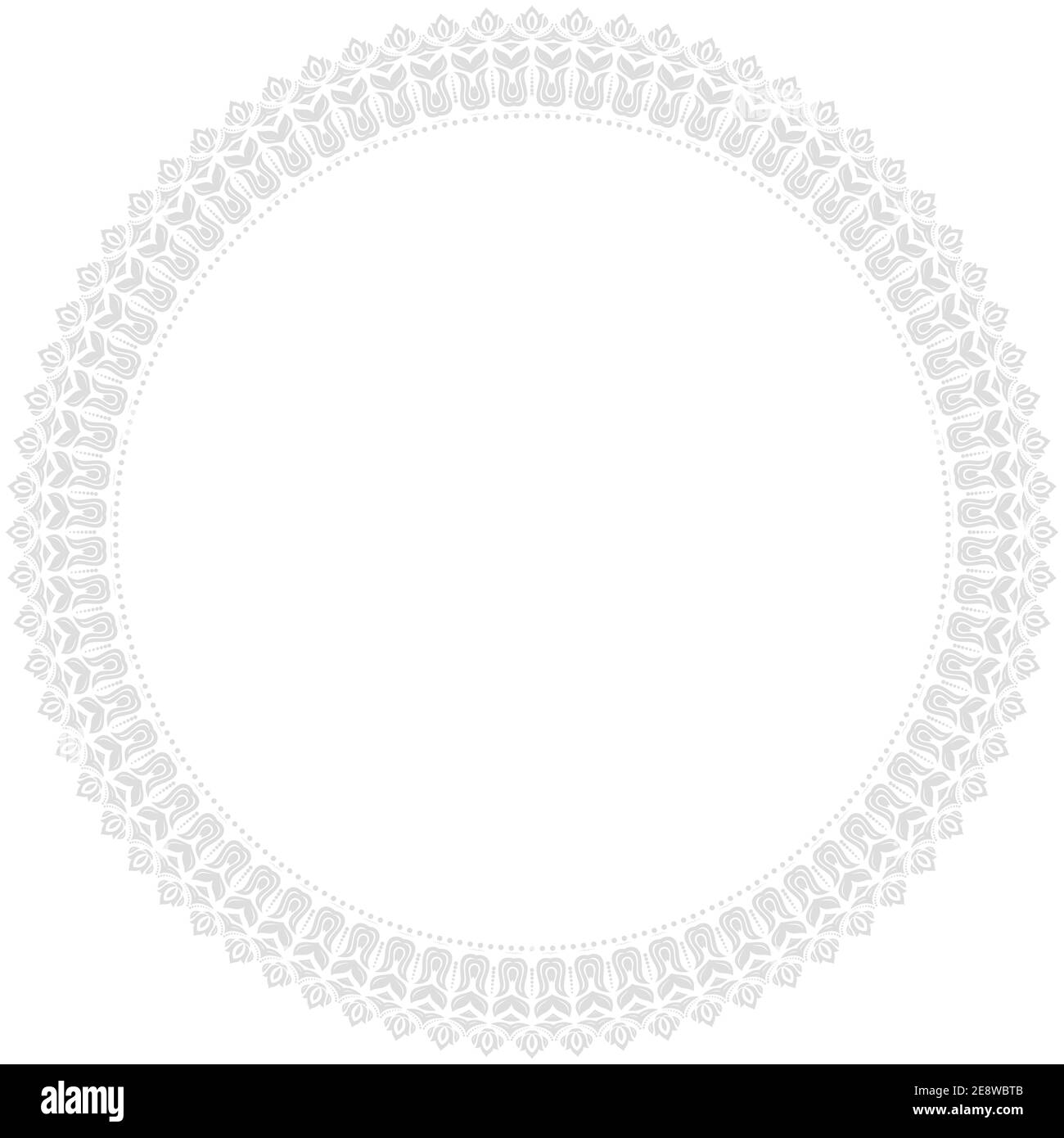 Floral Vector Round Frame Stock Vector Image & Art - Alamy