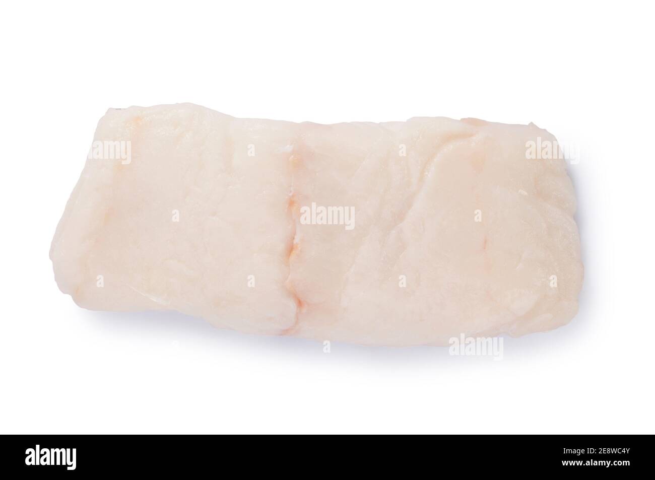 Studio shot of fillet of hake cut out against a white background - John ...