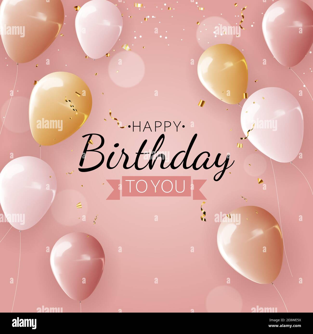 Realistic 3d balloon background for party, holiday, birthday, promotion ...