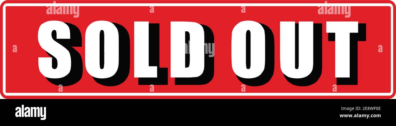 sold out icon logo vector design concept graphic design Stock Vector ...