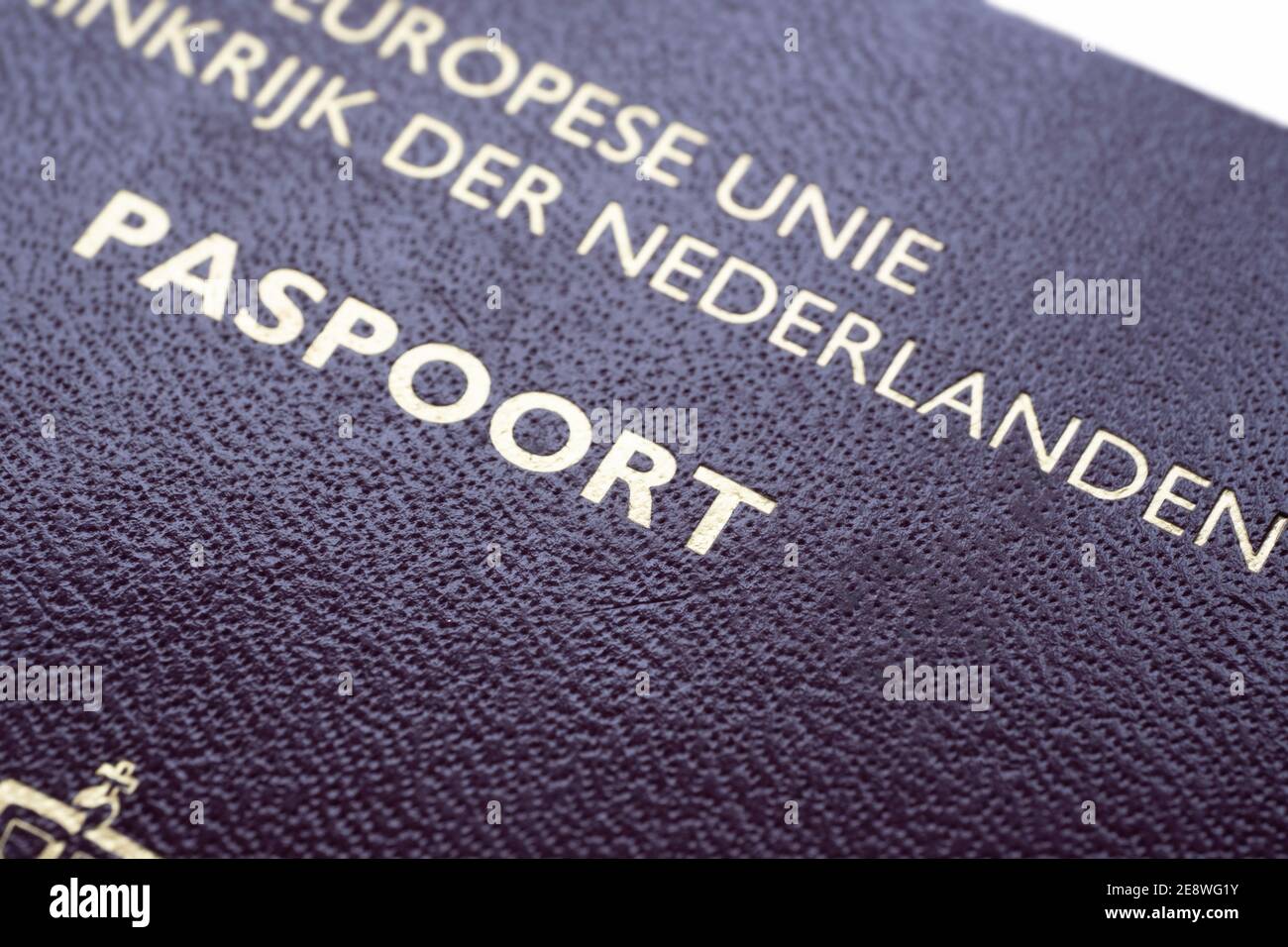 Dutch Passport closeup, isolated on white background Stock Photo - Alamy