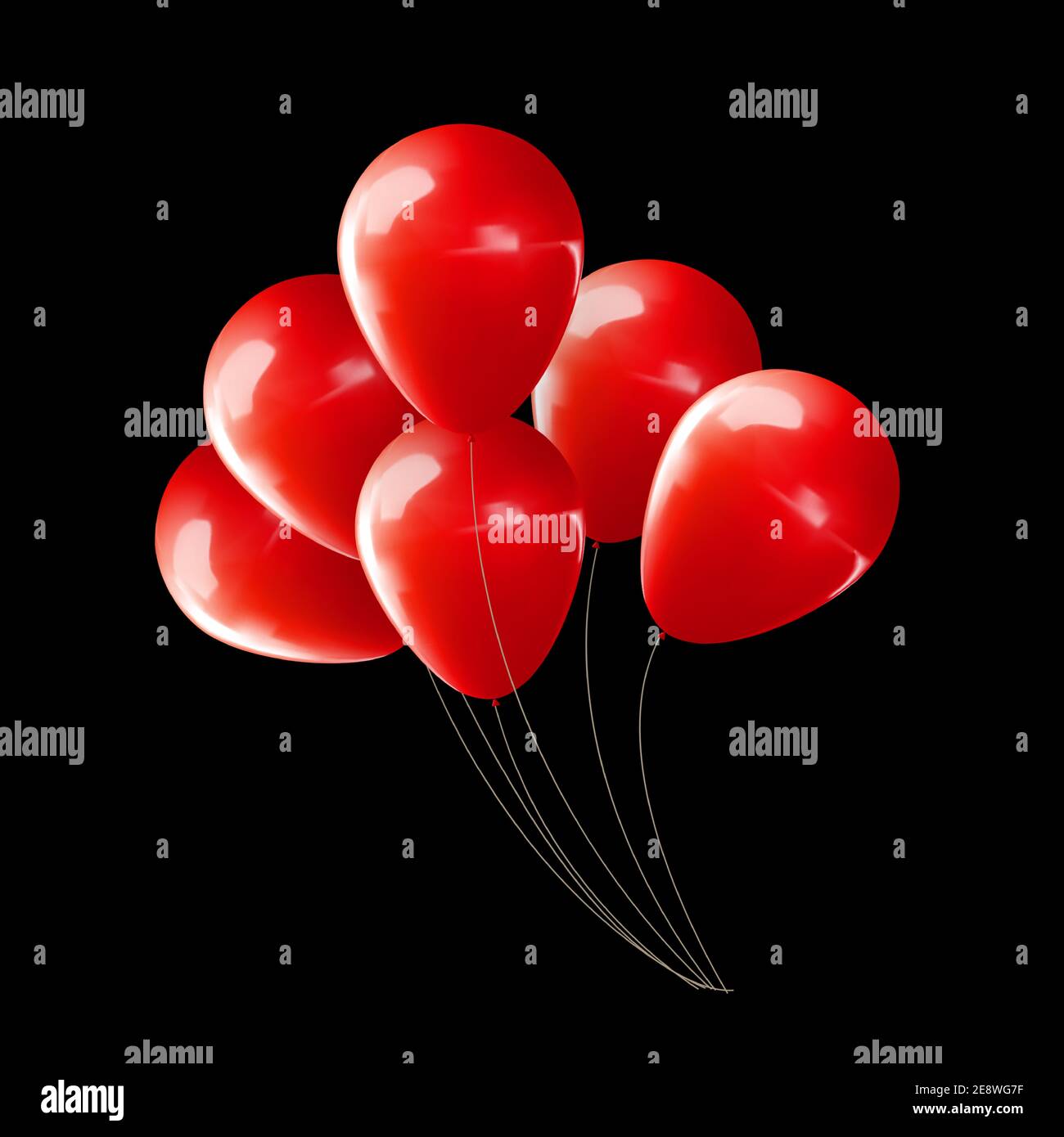 Realistic 3d balloon background for party, holiday, birthday, promotion ...