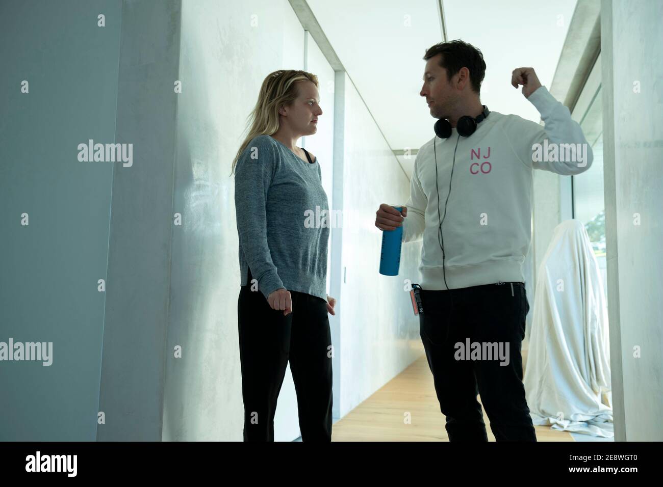 ELISABETH MOSS and LEIGH WHANNELL in THE INVISIBLE MAN (2020), directed ...