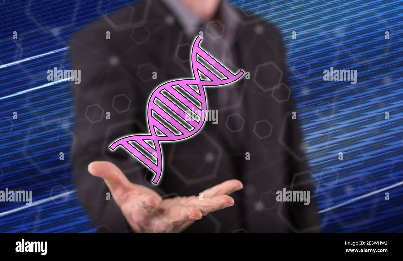 Dna structure in hand hi-res stock photography and images - Alamy