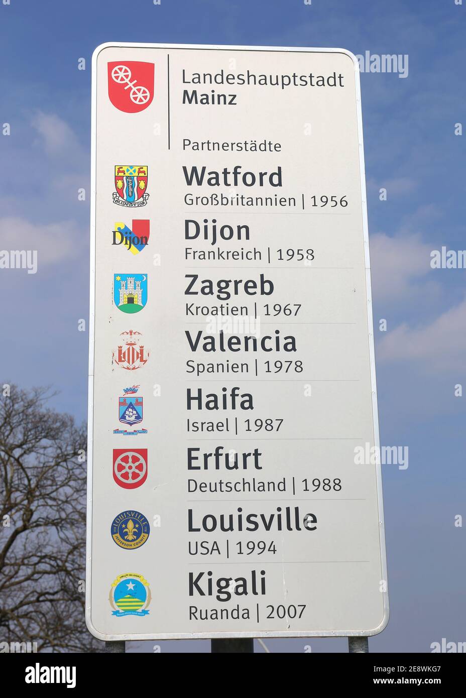 Sister cities sign in hi-res stock photography and images - Alamy