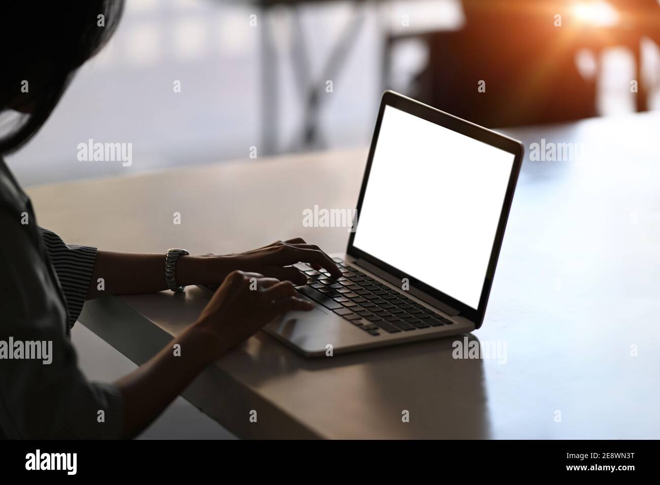 Side view comfortable workplace hi-res stock photography and images - Alamy