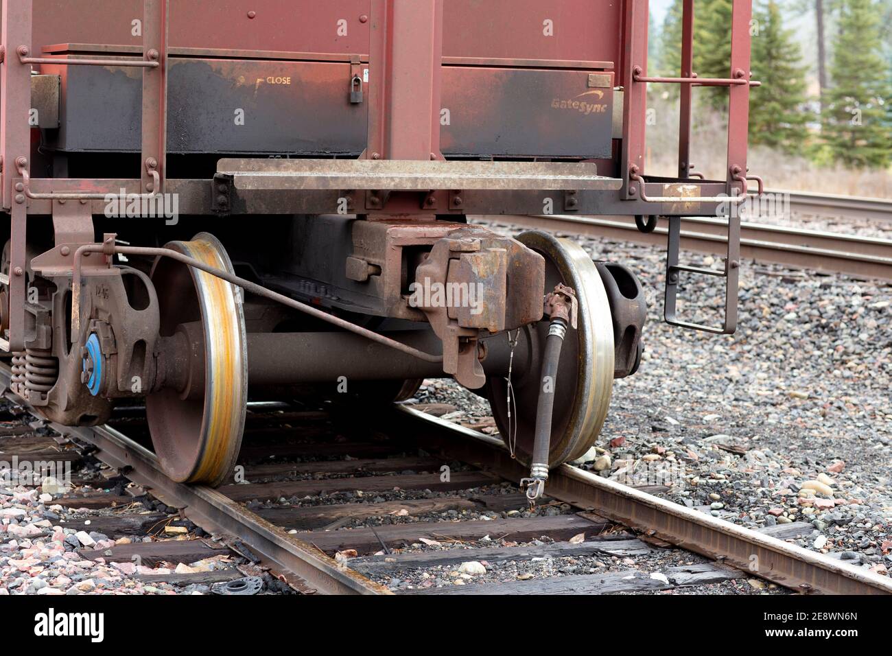Railroad truck wheels hi-res stock photography and images - Alamy