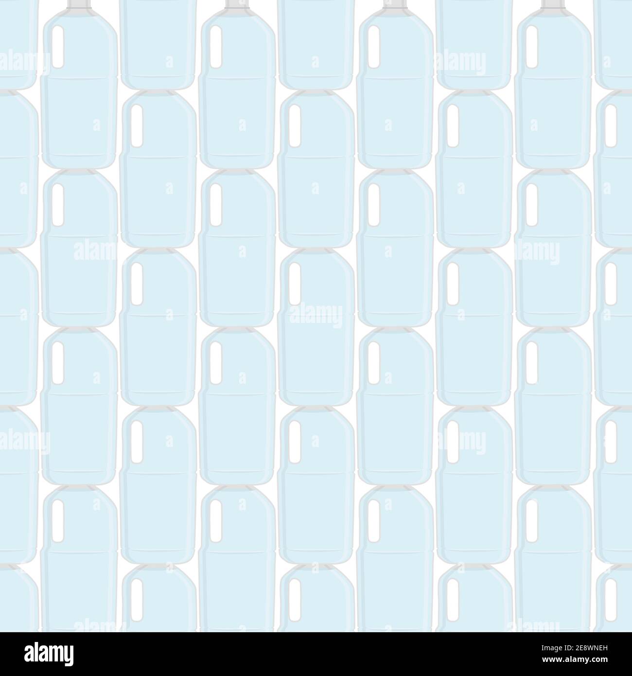 Illustration on theme set identical types plastic bottles for drinking ...