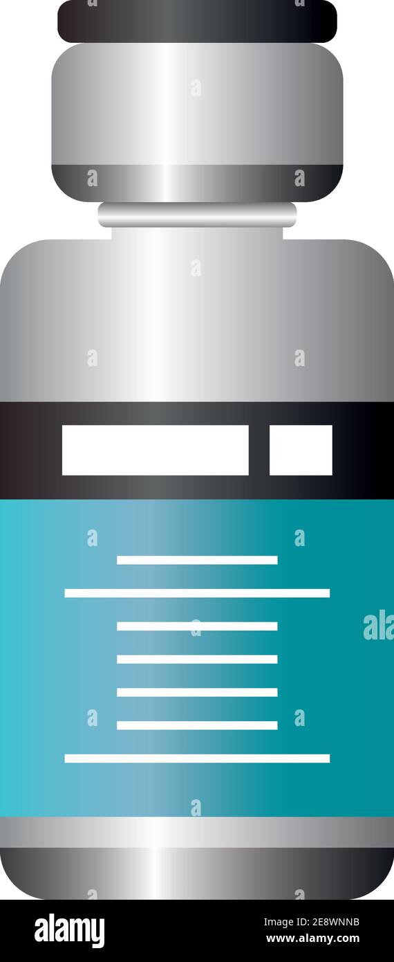 world medical bottle with coronavirus vaccine, protection against covid ...