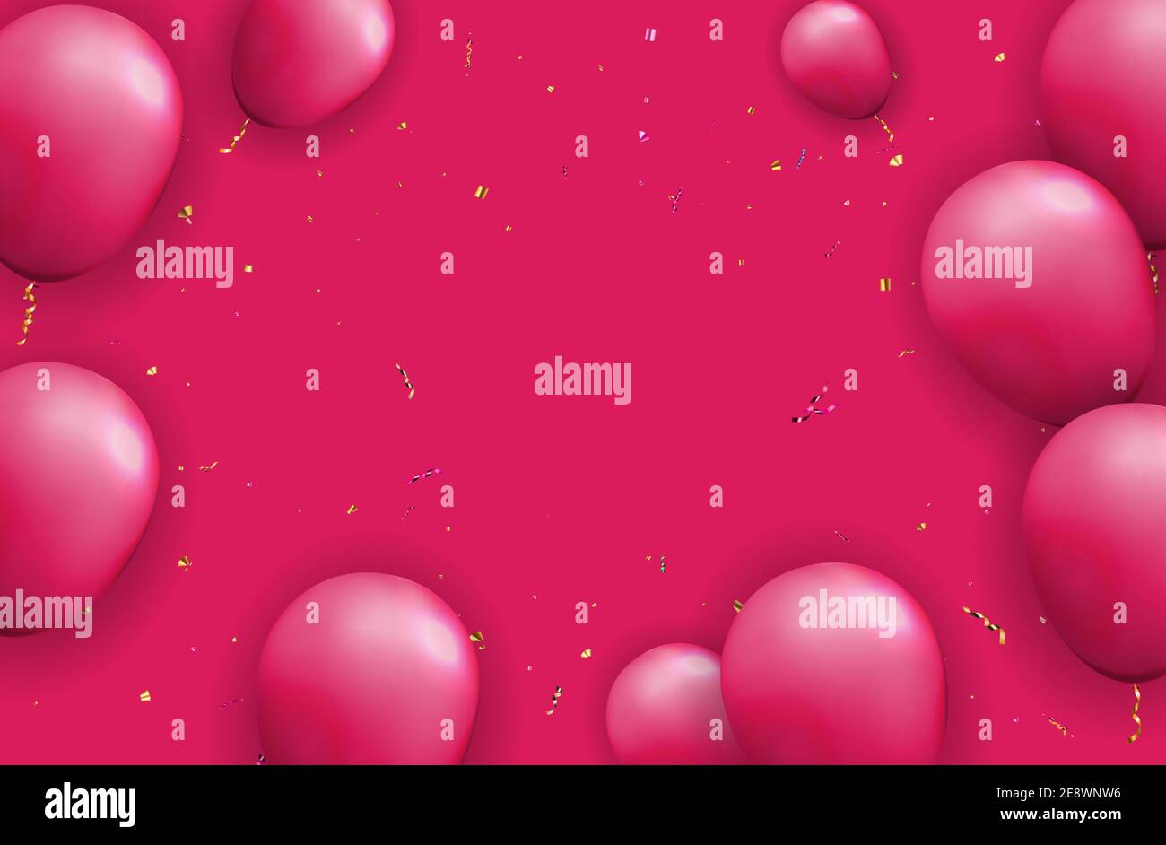 Realistic 3d balloon background for party, holiday, birthday, promotion ...
