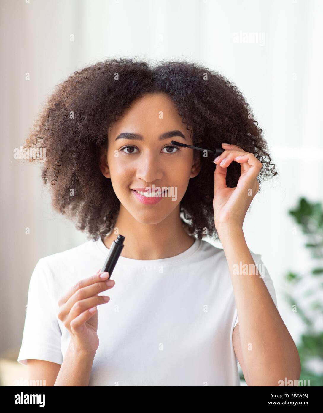 Soft skin, perfect daily makeup and excellent eyelashes Stock Photo - Alamy
