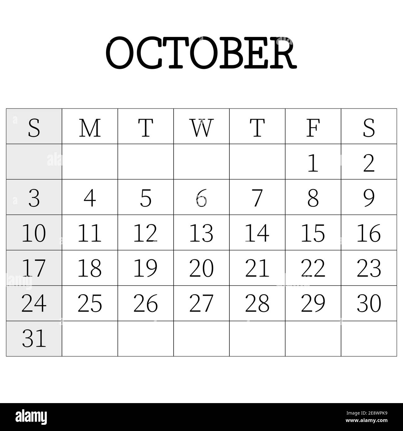 Months and annual planning Black and White Stock Photos & Images - Alamy