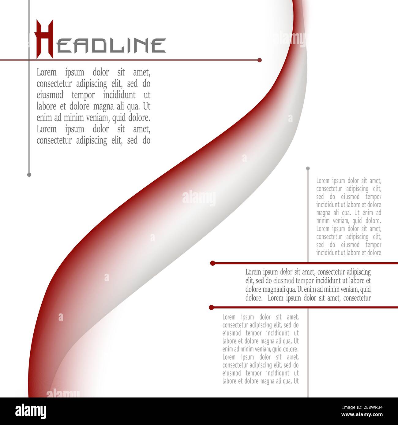 Red layout template 3d Stock Vector Images - Alamy