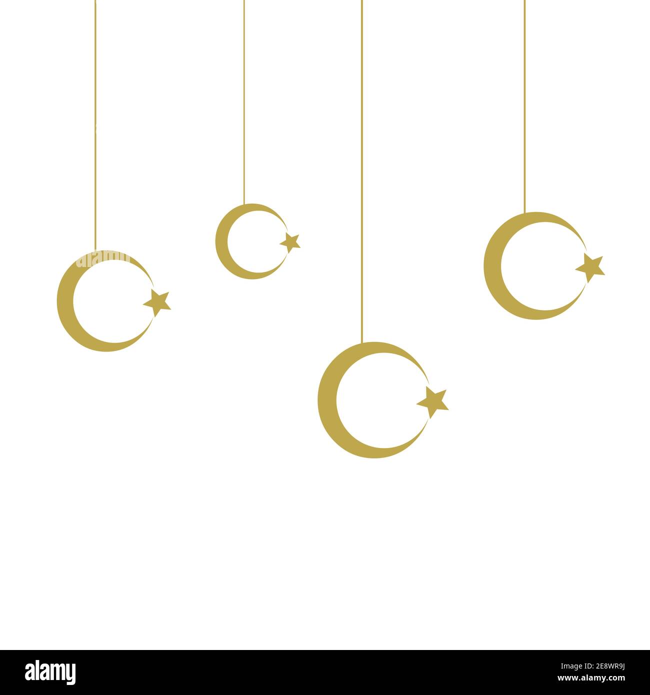 Eid mubarak calligraphy golden Cut Out Stock Images & Pictures - Alamy