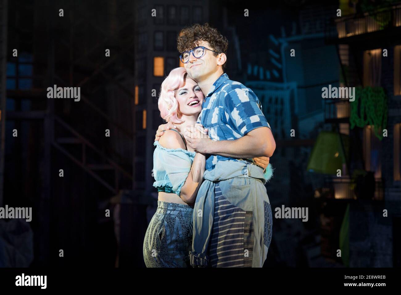 Jemima Rooper and Marc Antolin during the Little Shop of Horrors ...