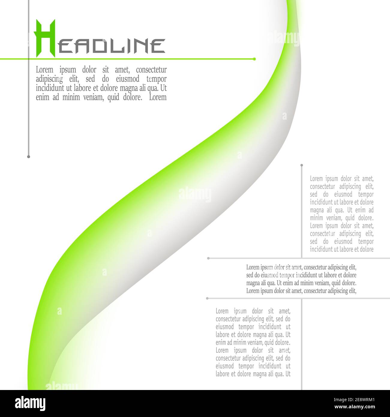 Vector minimalistic web page Cut Out Stock Images & Pictures - Alamy