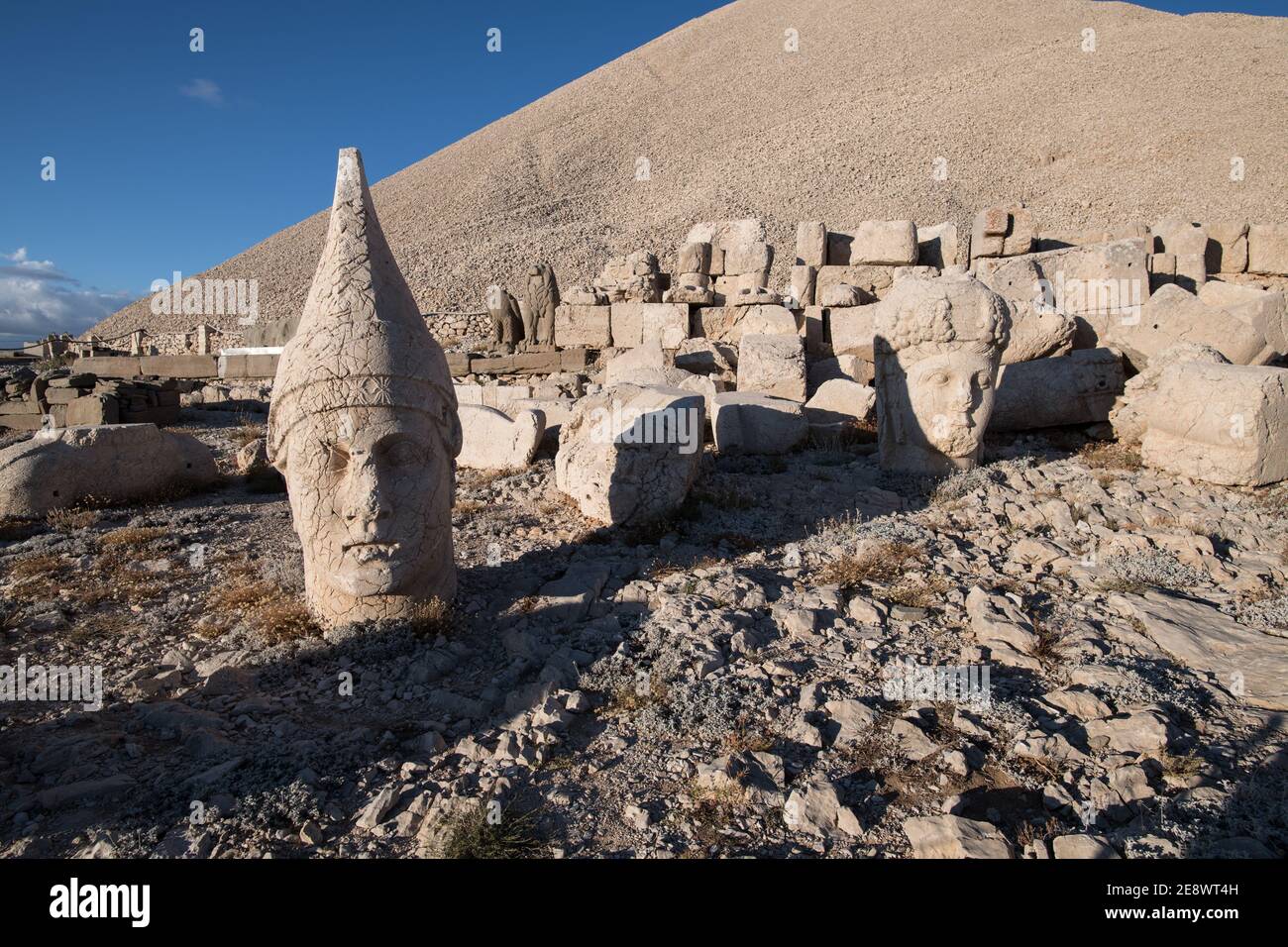 The colossal stone heads of Mount Nemrut in Turkey, a UNESCO World ...