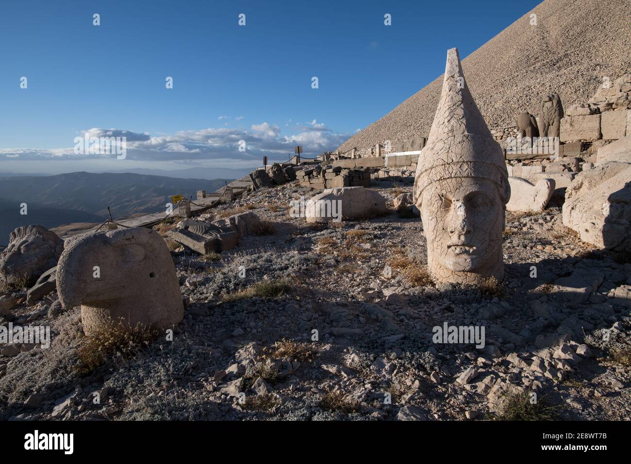 The colossal stone heads of Mount Nemrut in Turkey, a UNESCO World ...
