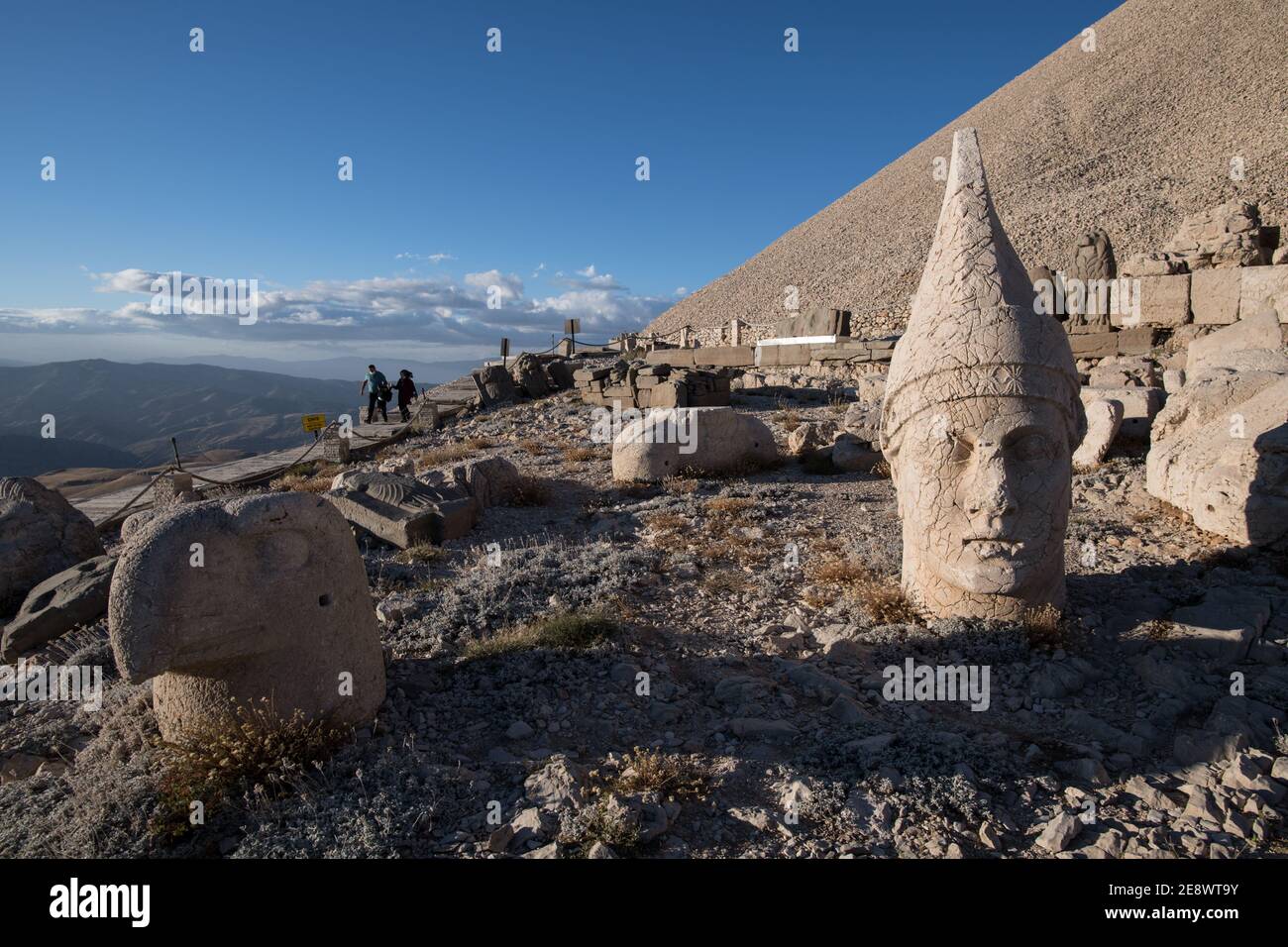 The colossal stone heads of Mount Nemrut in Turkey, a UNESCO World ...