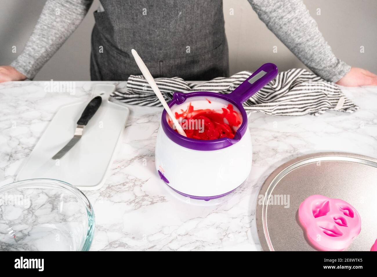 Red candy melts hi-res stock photography and images - Alamy