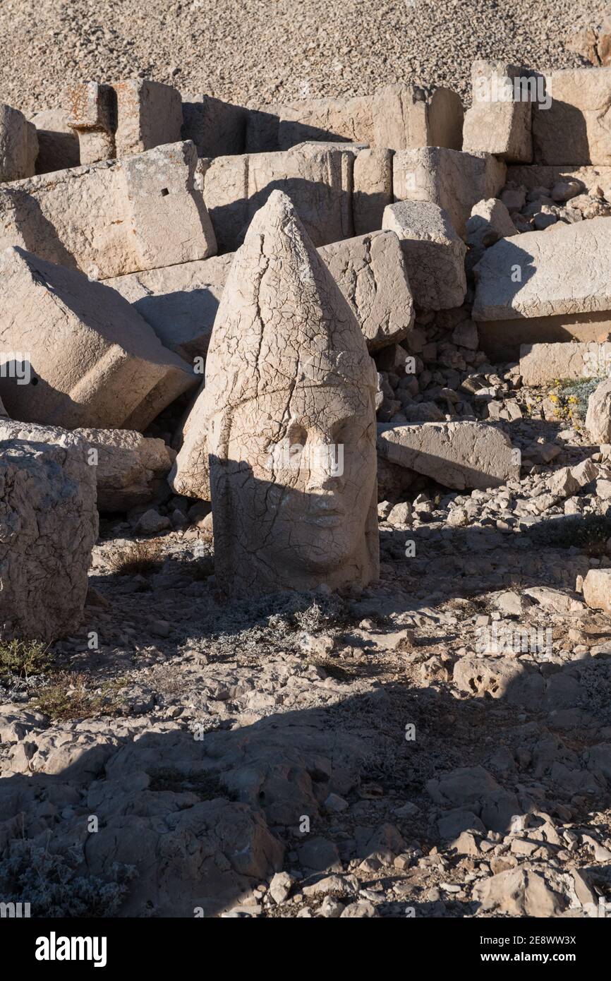 The colossal stone heads of Mount Nemrut in Turkey, a UNESCO World ...