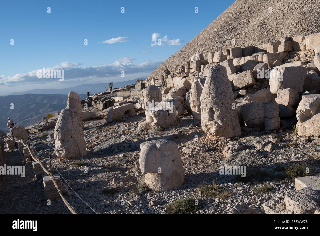 The colossal stone heads of Mount Nemrut in Turkey, a UNESCO World ...