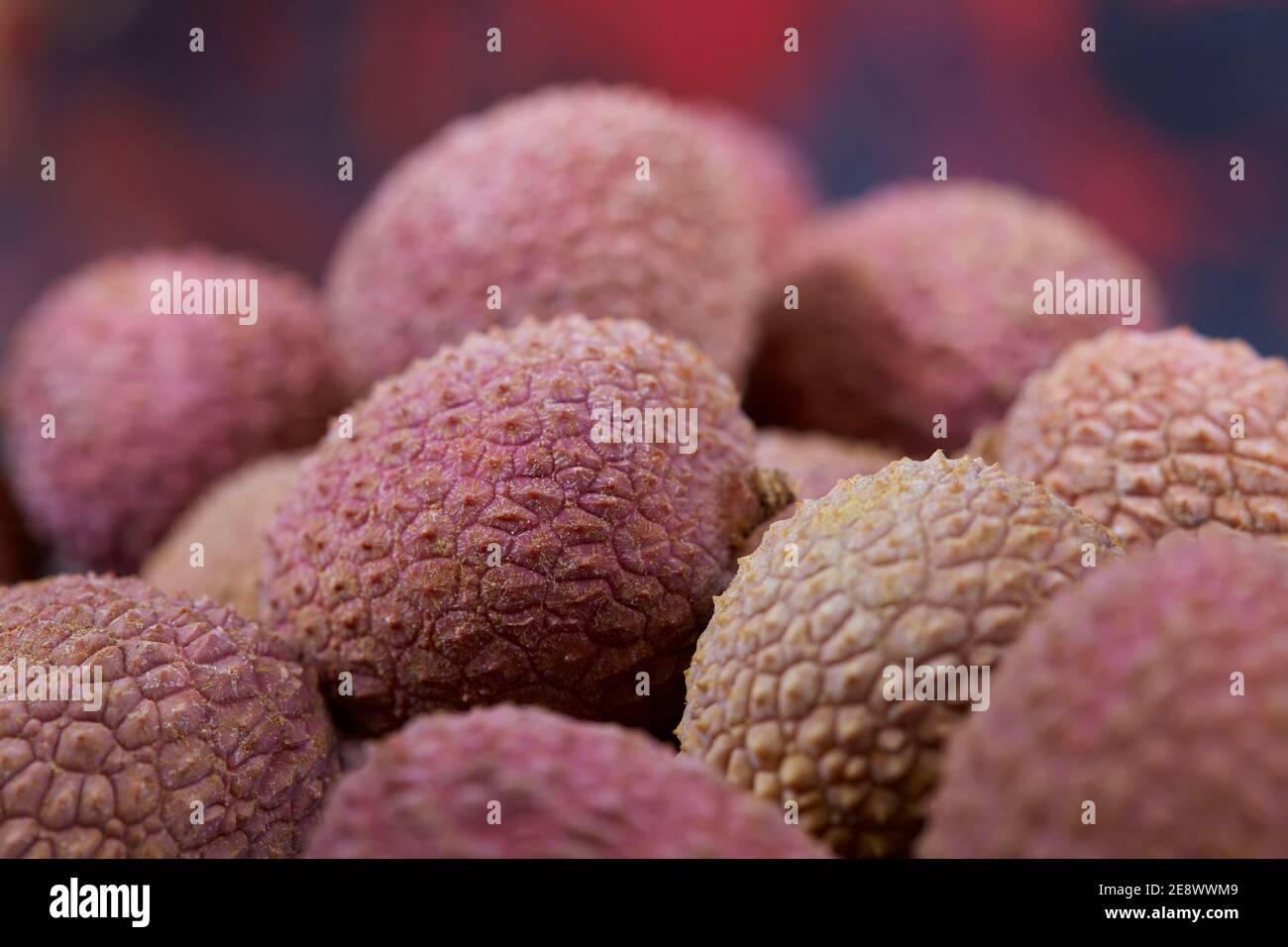 Colourful Lychees food still life Stock Photo - Alamy