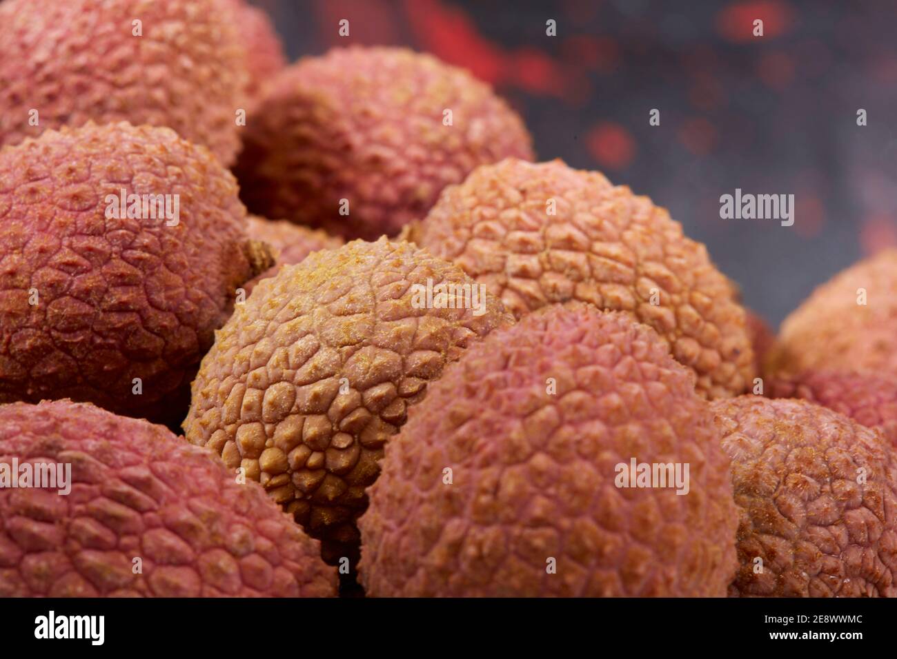 Colourful Lychees food still life Stock Photo - Alamy