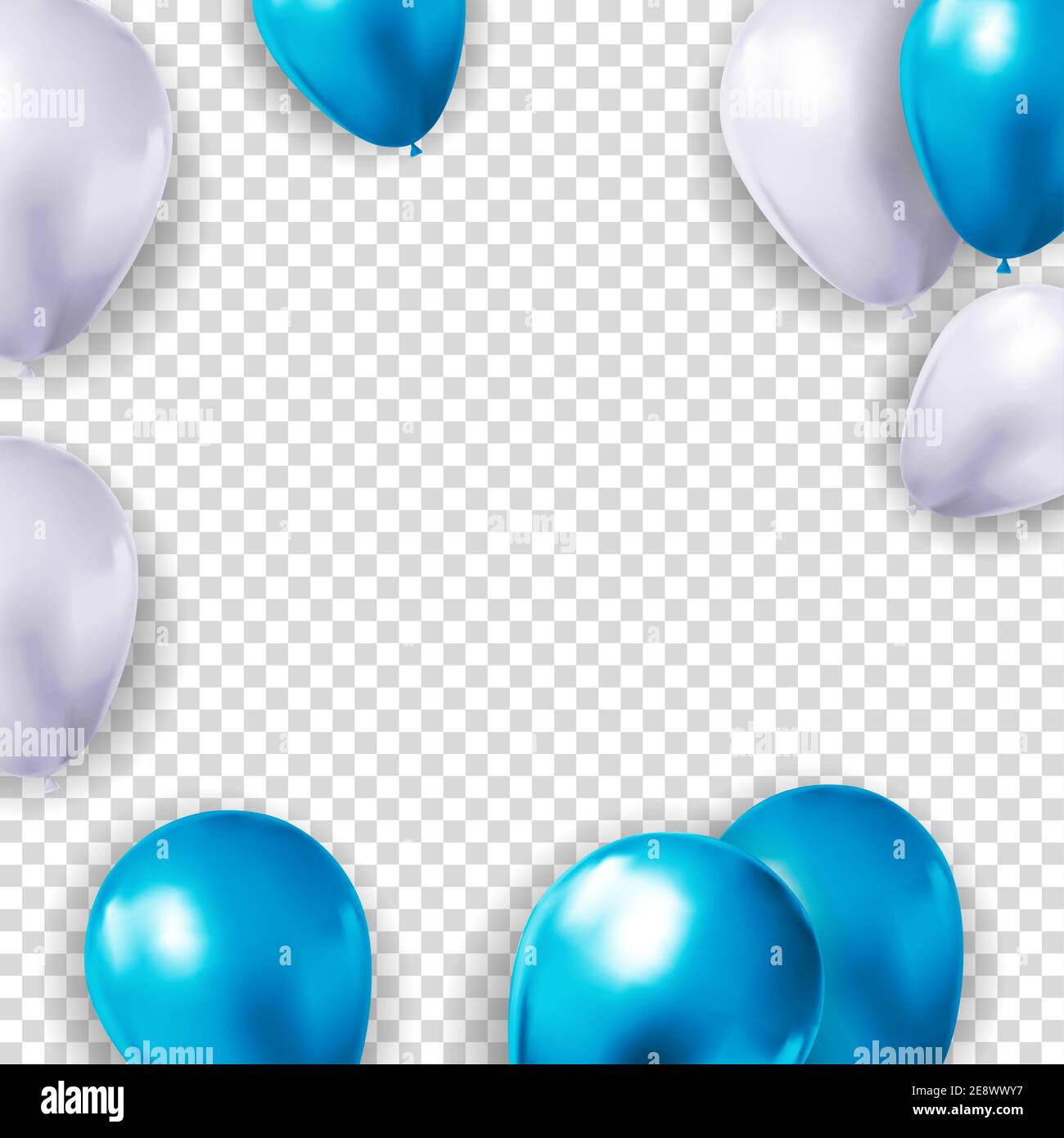 Realistic 3d balloon background for party, holiday, birthday, promotion ...