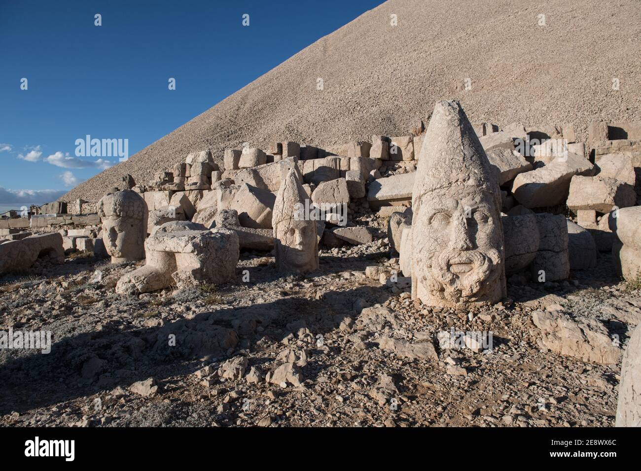 The colossal stone heads of Mount Nemrut in Turkey, a UNESCO World ...
