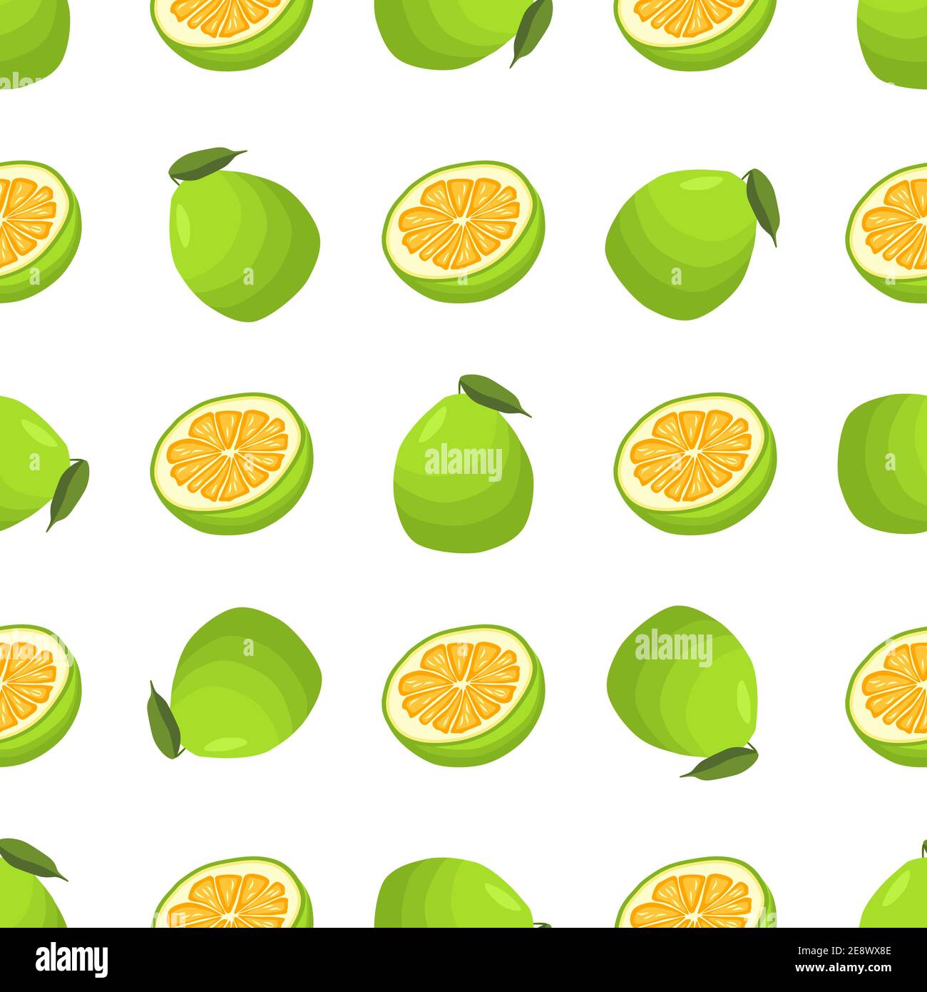 Illustration on theme big colored seamless pomelo, bright fruit pattern ...