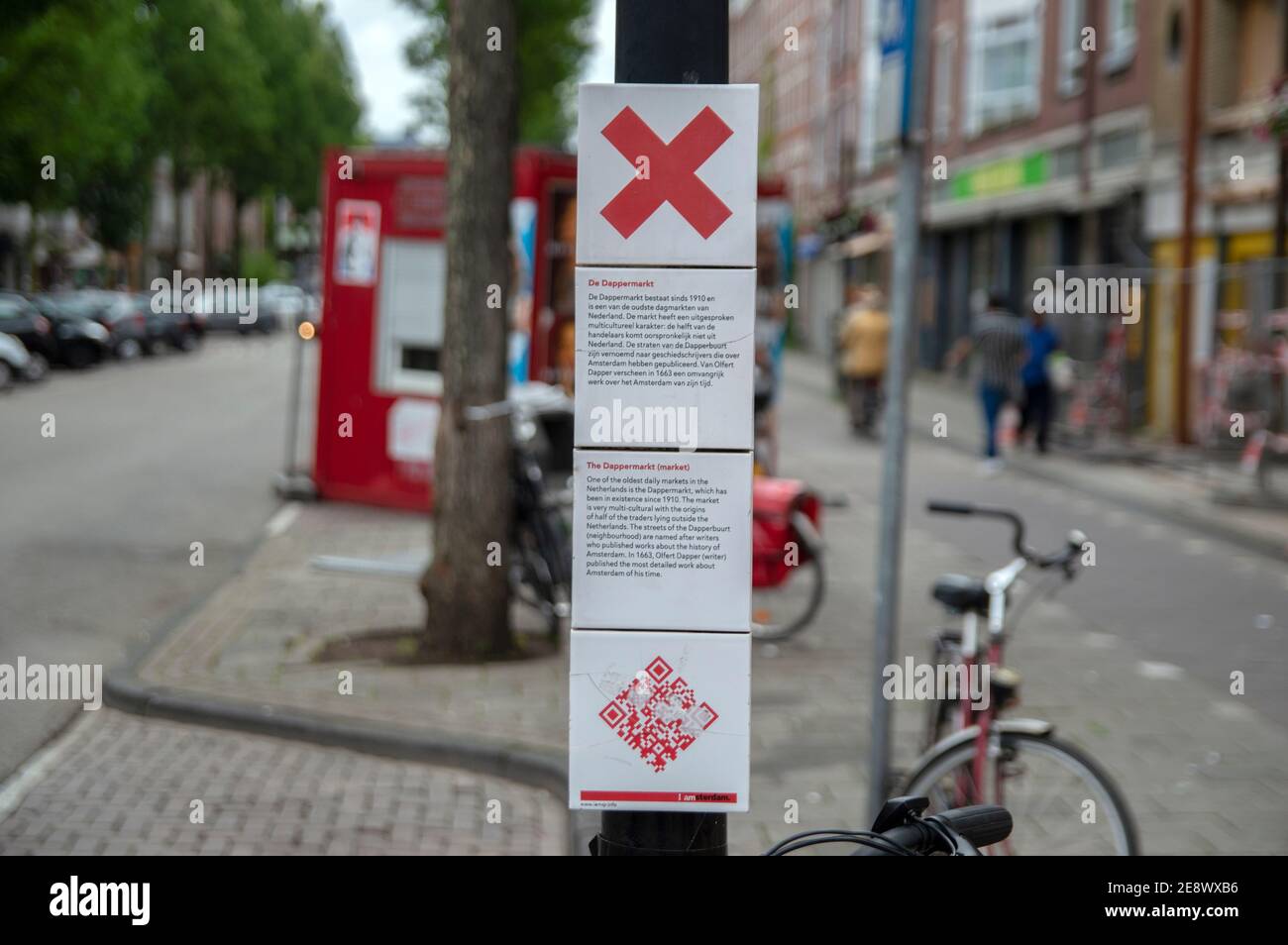 Historical Information Sign Dappermarkt Market At Amsterdam The ...