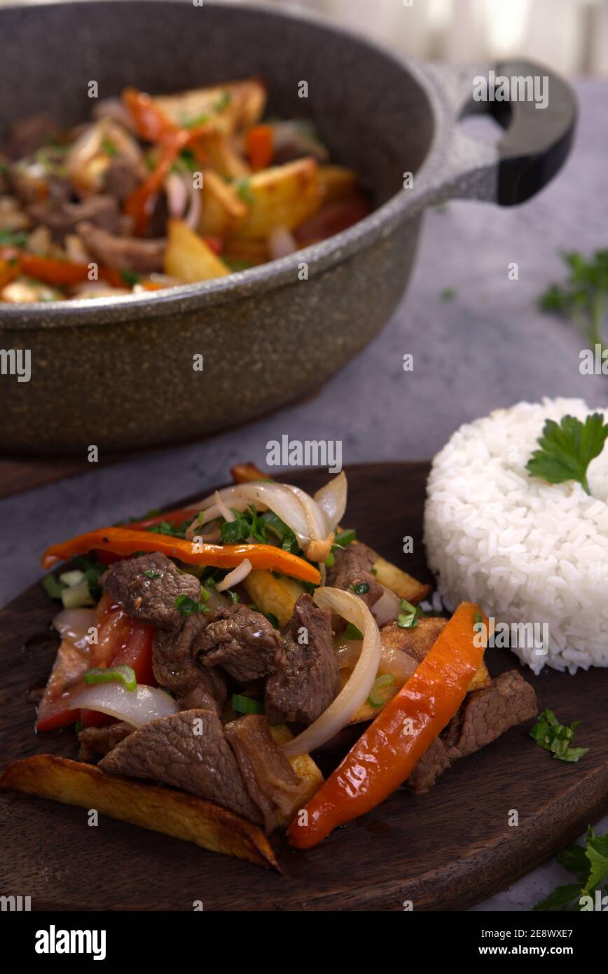 Typical peruvian food Stock Photo - Alamy