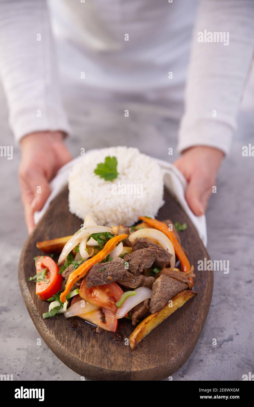 Typical peruvian food Stock Photo - Alamy