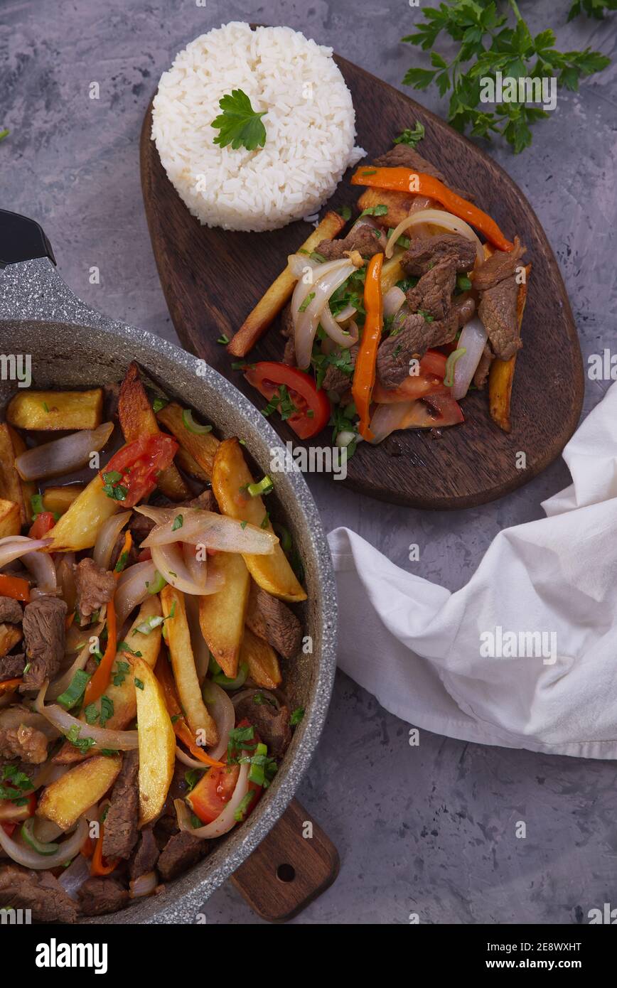 Typical peruvian food Stock Photo - Alamy