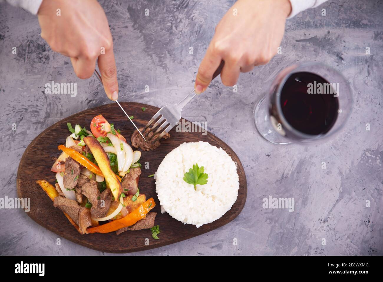 Typical peruvian food Stock Photo - Alamy