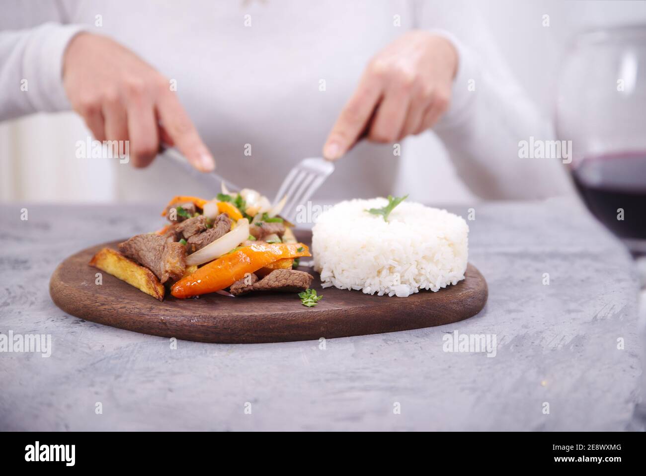 Typical peruvian food Stock Photo - Alamy