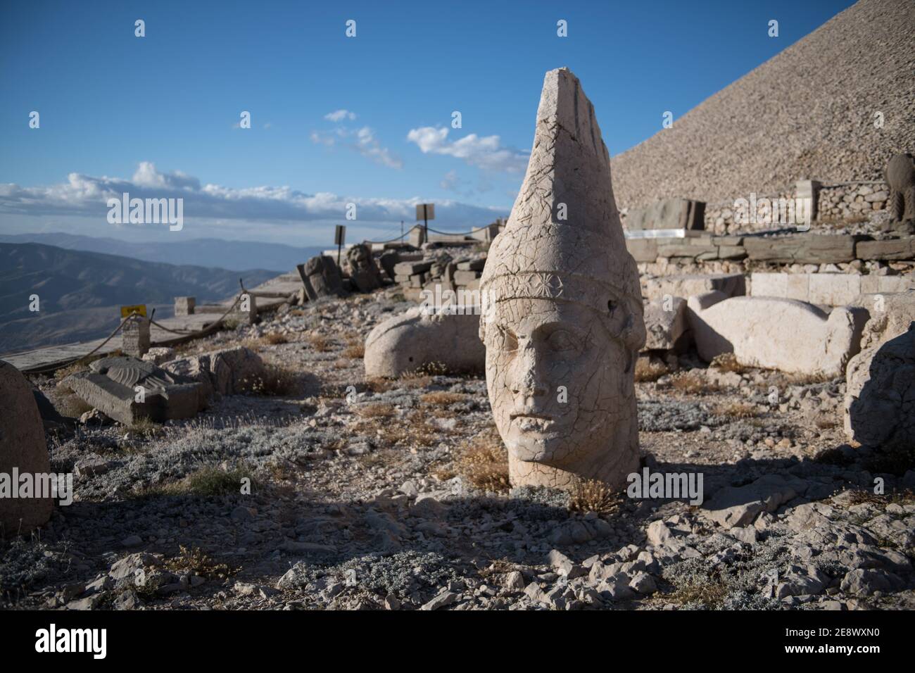The colossal stone heads of Mount Nemrut in Turkey, a UNESCO World ...