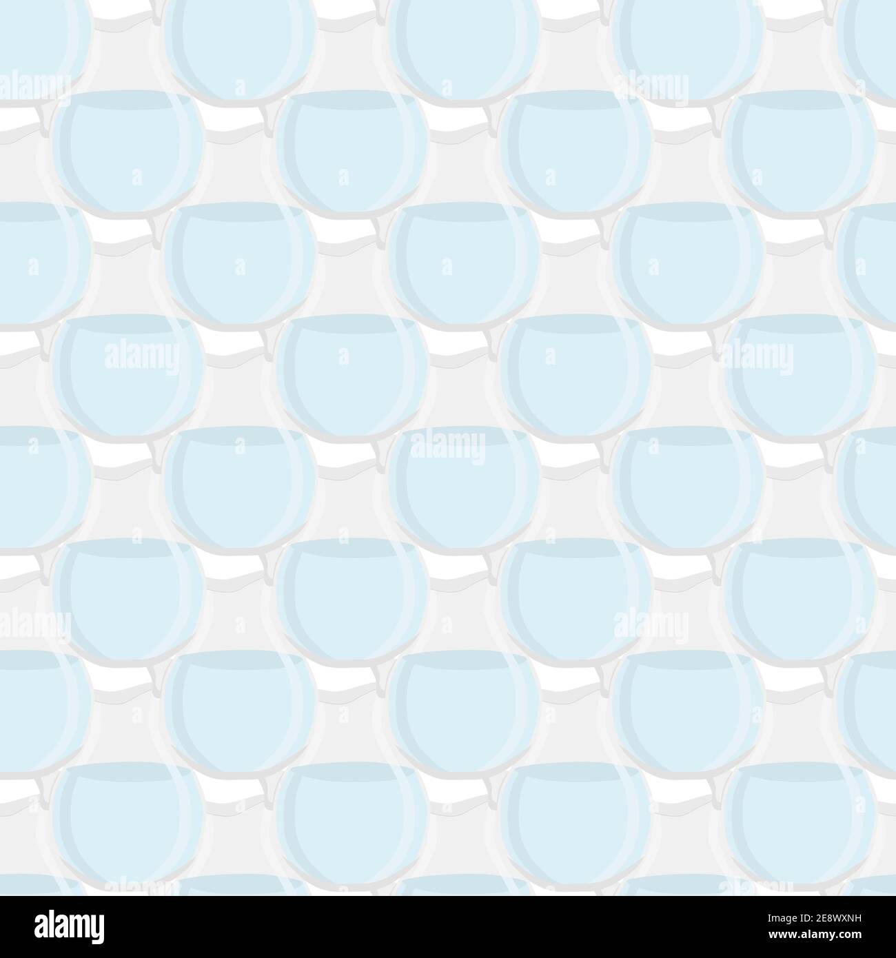 Illustration on theme colored set identical types glass jugs for ...