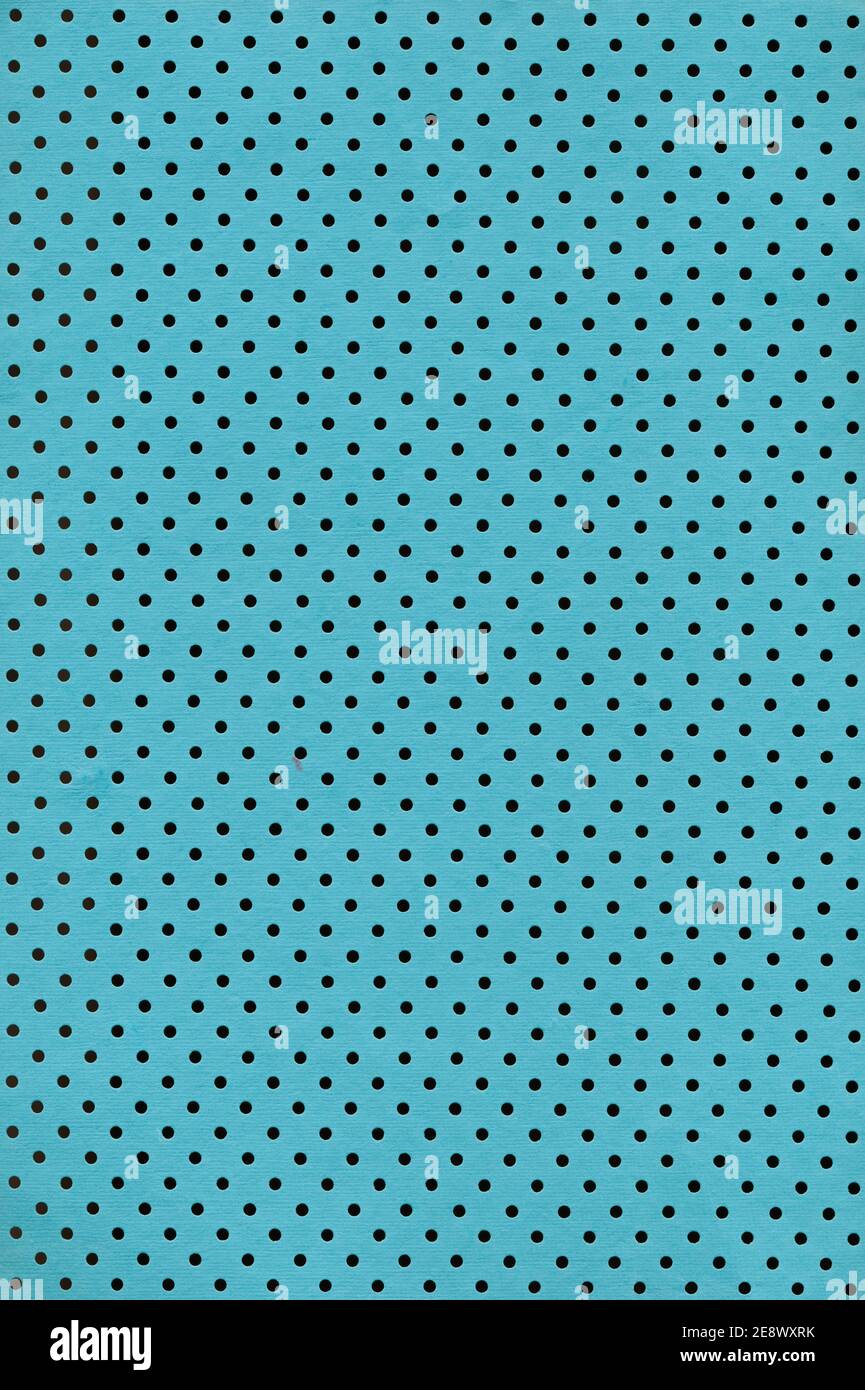 Cyan paper background with polka dot pattern Stock Photo - Alamy