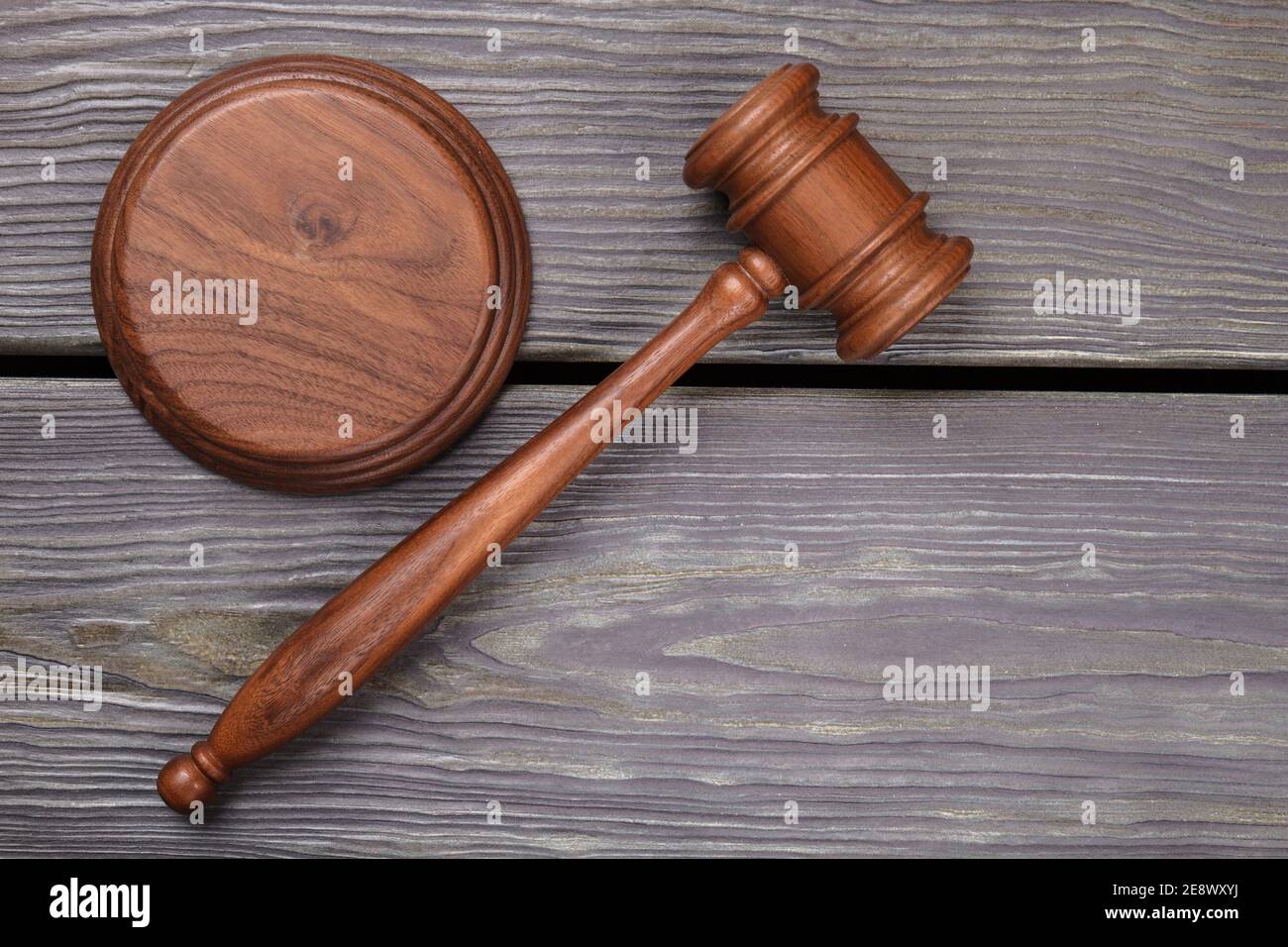 Brown wooden gavel Stock Photo - Alamy
