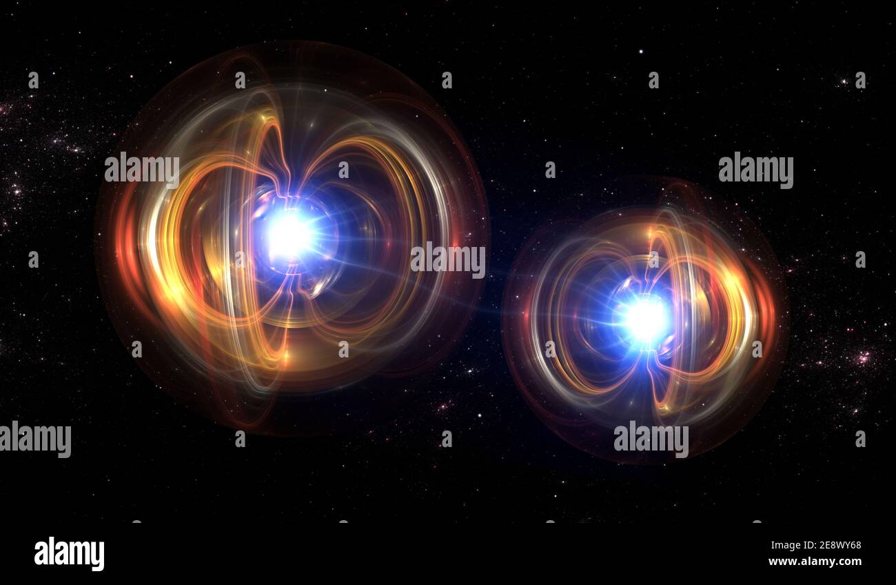 Quantum particle, quantum mechanics . 3d illustration Stock Photo - Alamy